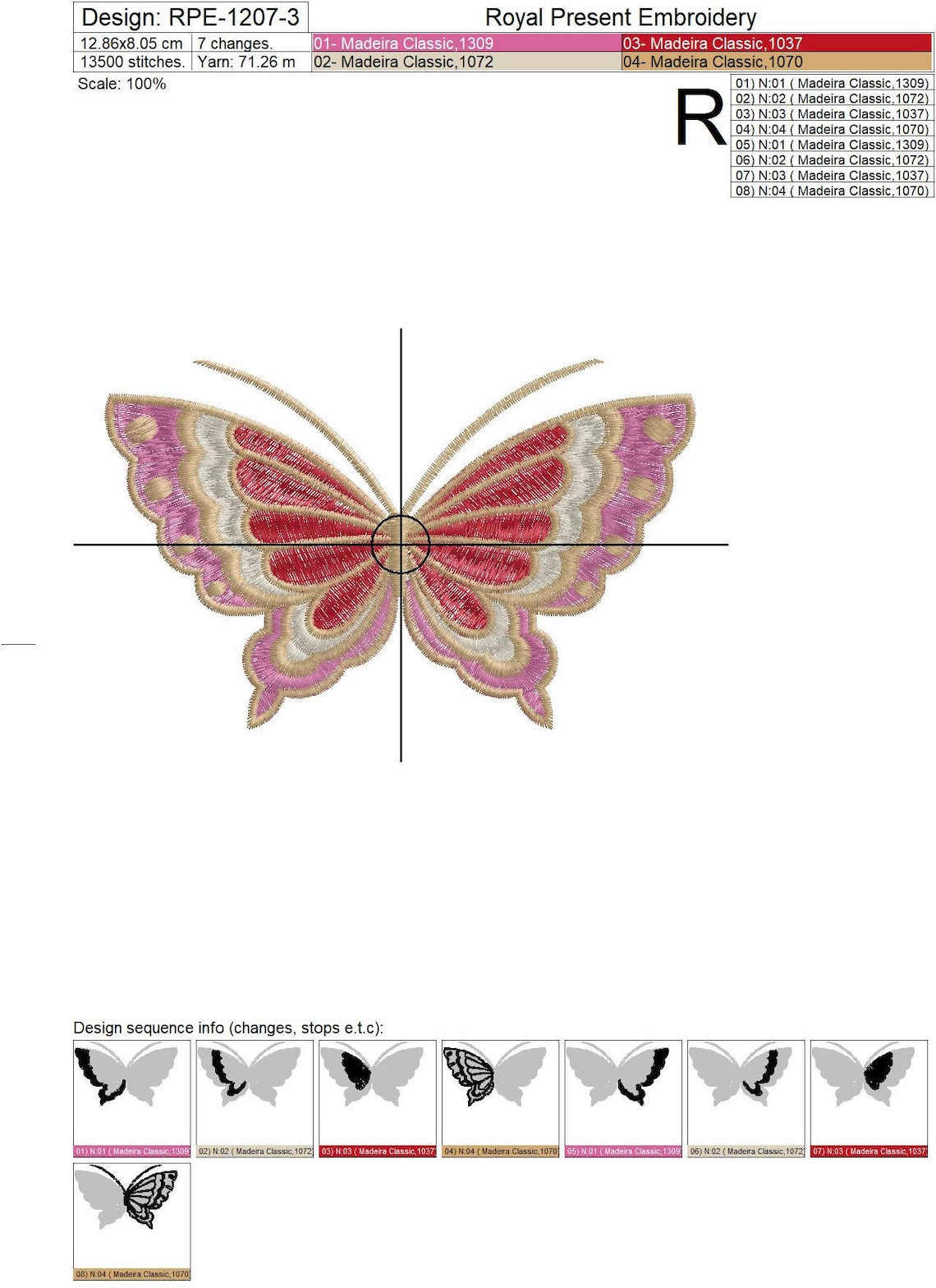 Butterfly Machine Embroidery Design - 3 Sizes - Etsy