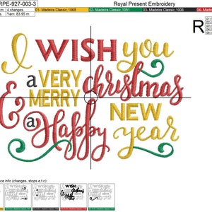 Christmas Greeting Card Machine Embroidery Designs - Etsy