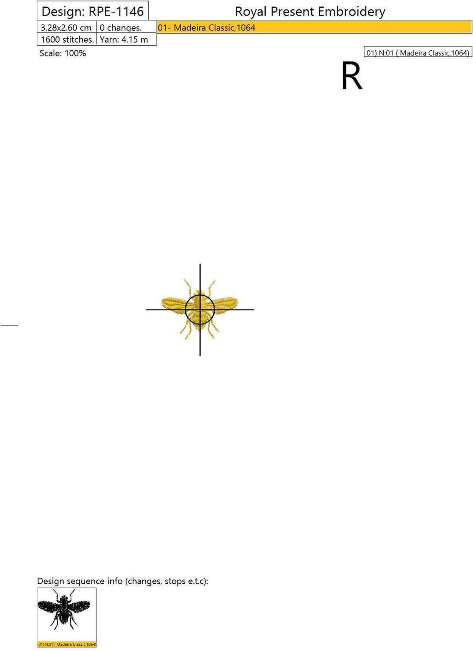 Napoleonic Bee Machine Embroidery Design - Etsy