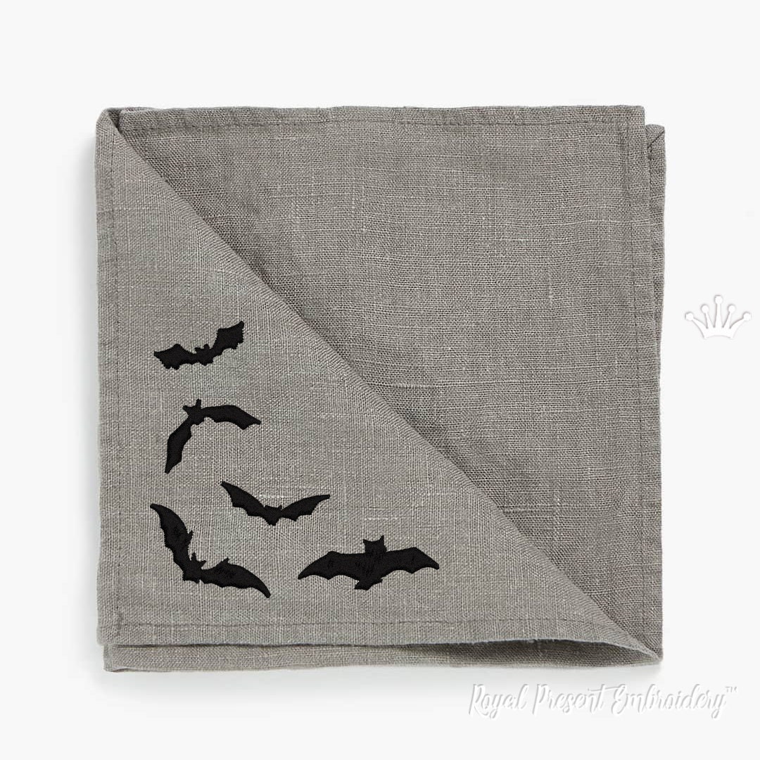 Bats Corner Machine Embroidery Design - 4 Sizes - Etsy