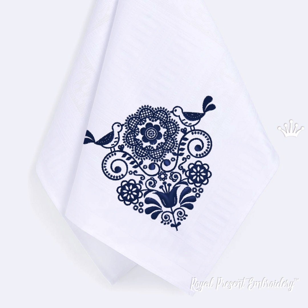 Nordic Scandinavian Folk Machine Embroidery Design - 4 Sizes - Etsy