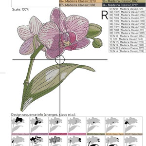 Elegant Orchids Machine Embroidery Design - 4 Sizes - Etsy