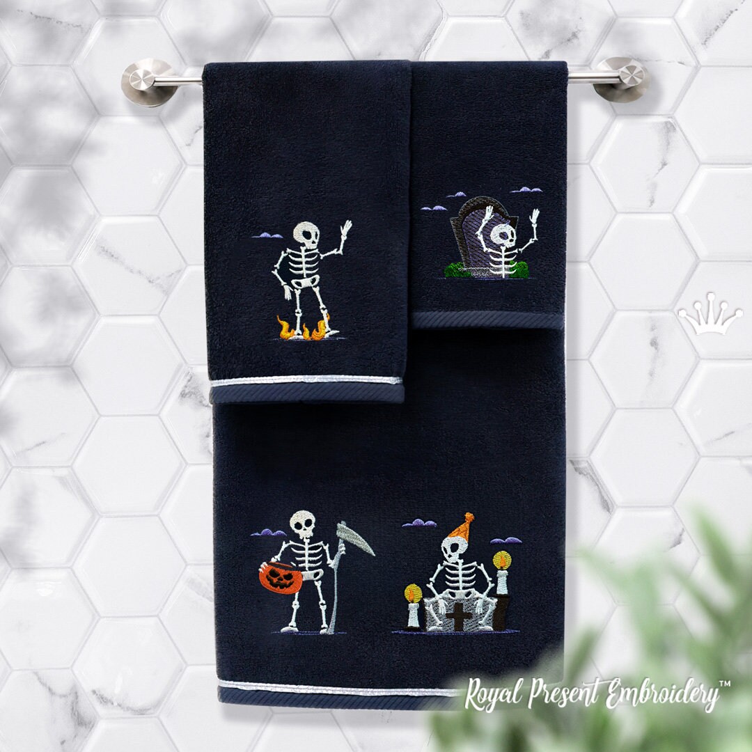Cemetery Skeletons Machine Embroidery Designs 4 in 1 - Etsy