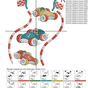 Racing Cars Machine Embroidery Design - 3 Sizes - Etsy