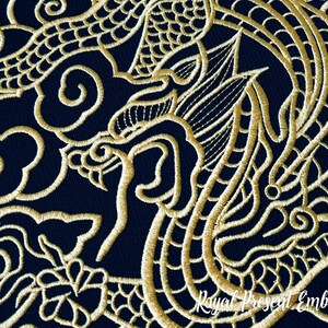 Traditional Chinese Dragon Machine Embroidery Design - 4 Sizes - Etsy