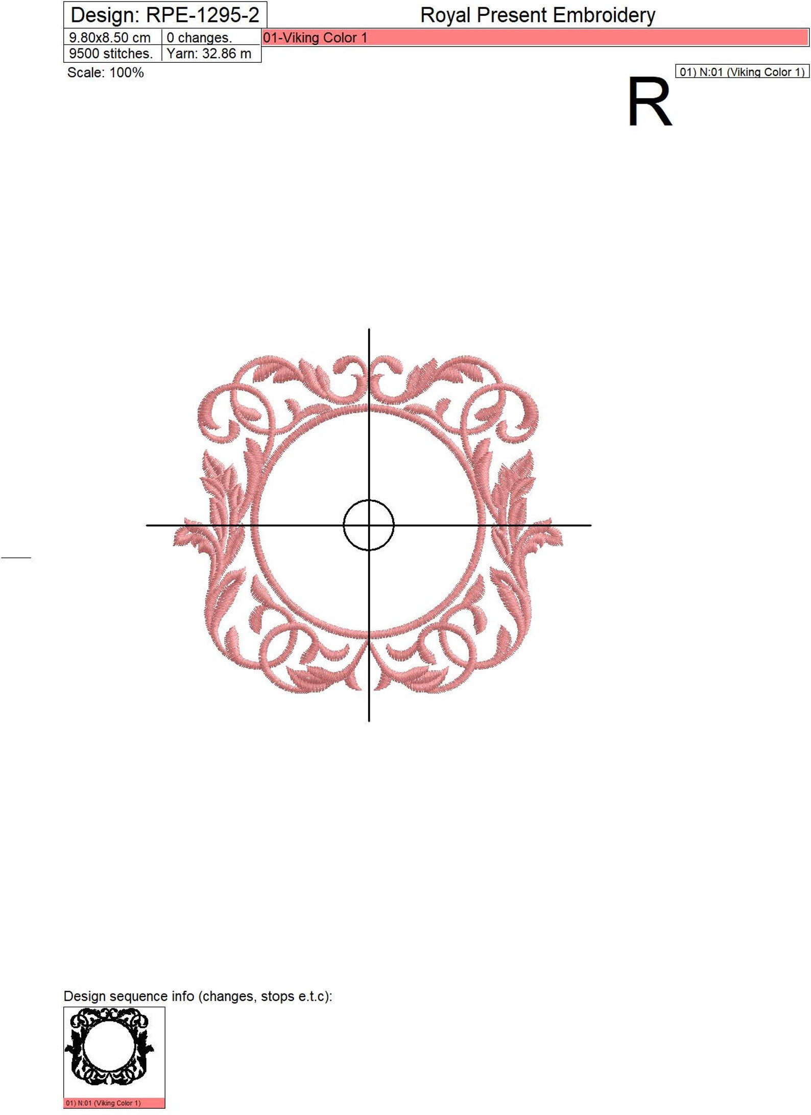 Set of Monogram Frame Machine Embroidery Designs - Etsy