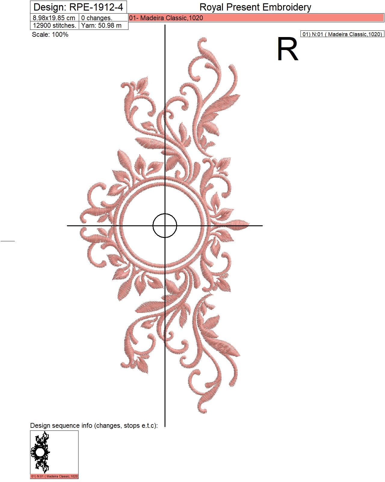 Monogram Frame Digital Embroidery Pattern - 6 Sizes - Etsy