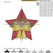 Christmas Star With Bow Machine Embroidery Design in 4 Sizes - Etsy