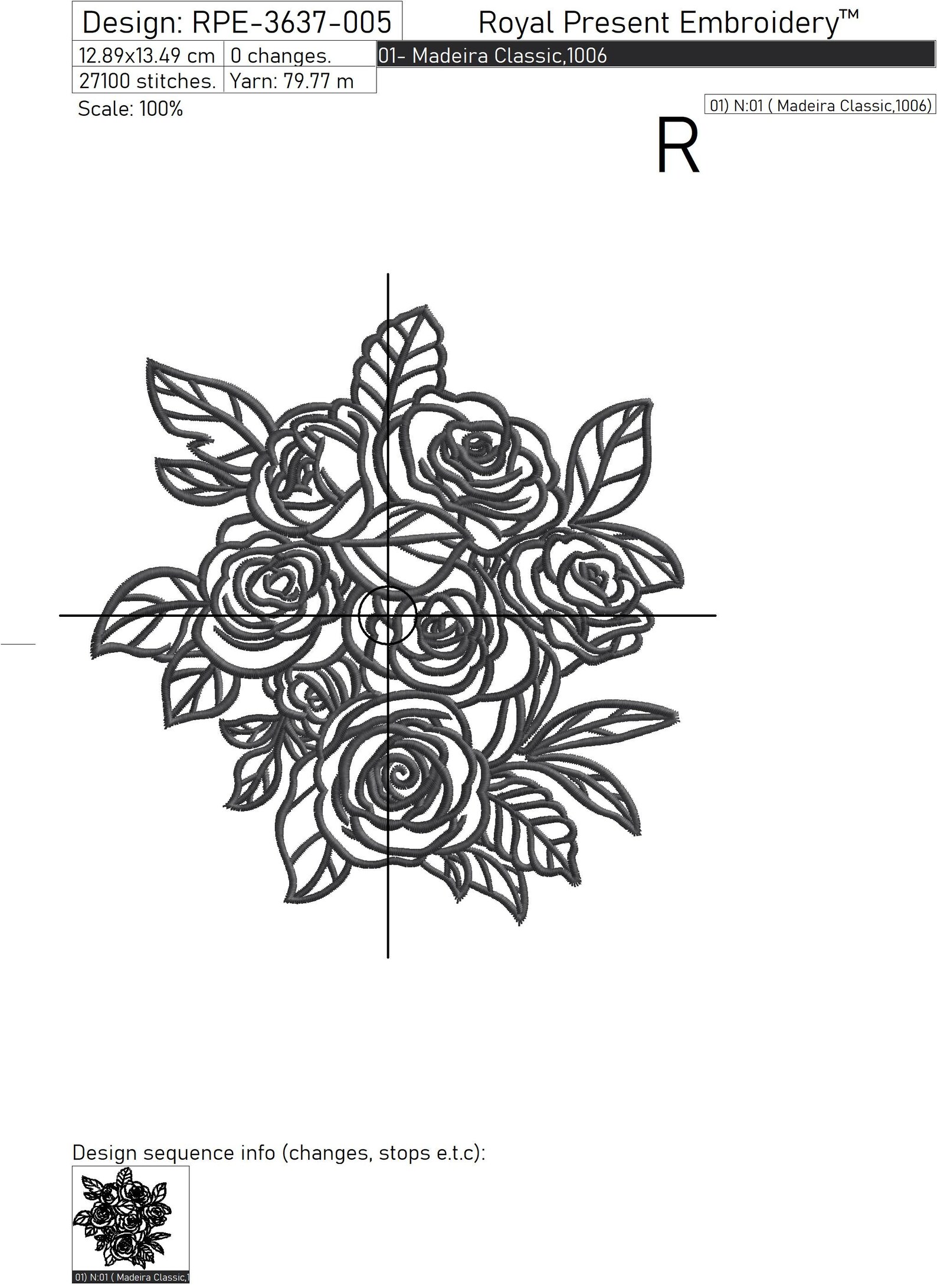 Contour Blooming Roses Bouquet Machine Embroidery Design - 4 Sizes - Etsy