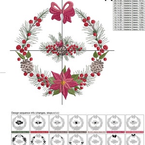 Christmas Festive Machine Embroidery Designs - Etsy