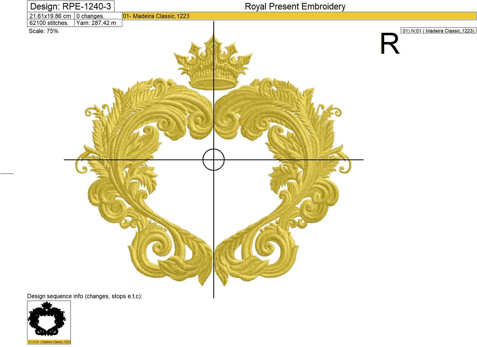 Pink Baroque Frame Embroidery Design 3 Sizes - Etsy
