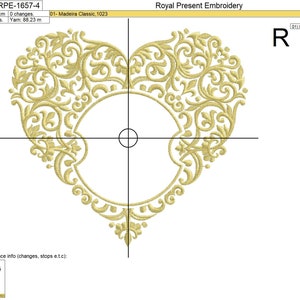 Heart Monogram Frame Machine Embroidery Design - 7 Sizes - Etsy