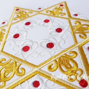 Machine Embroidery Design Star of David - 2 Sizes - Etsy