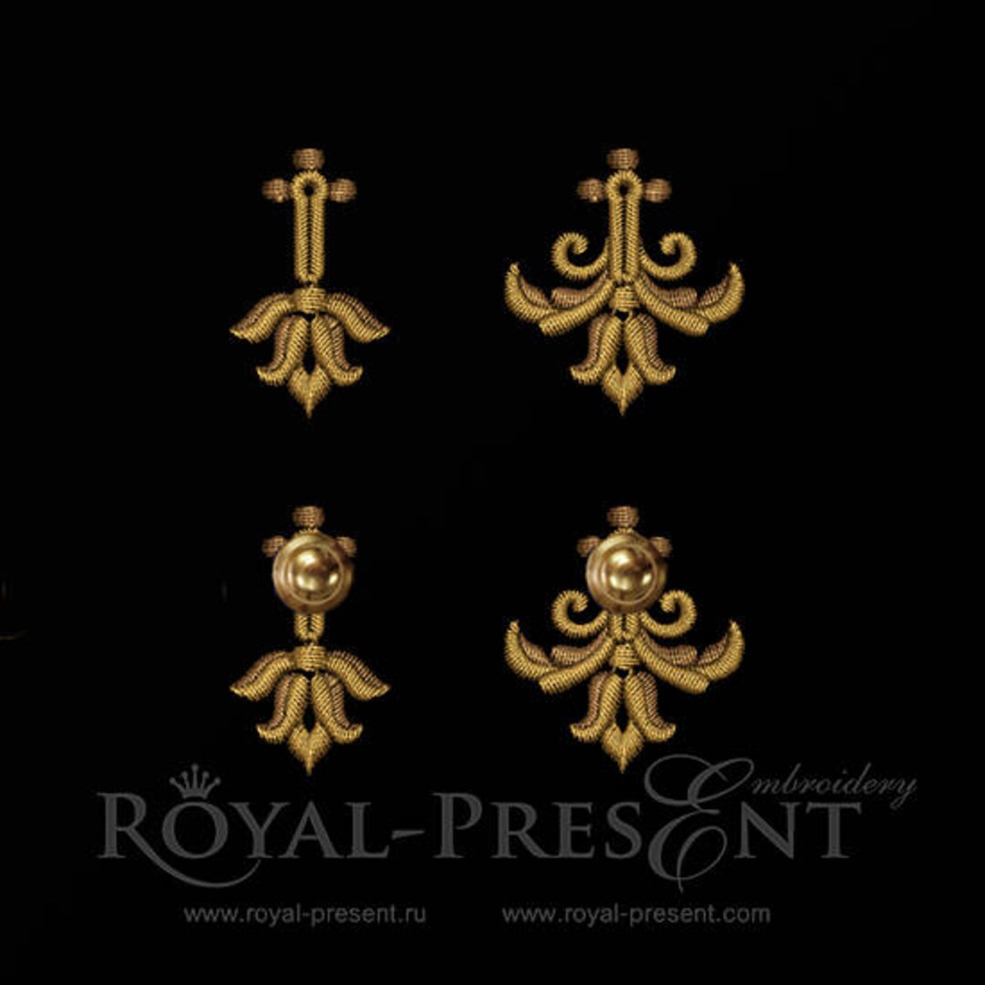 Baroque Buttonholes Machine Embroidery Designs - Etsy