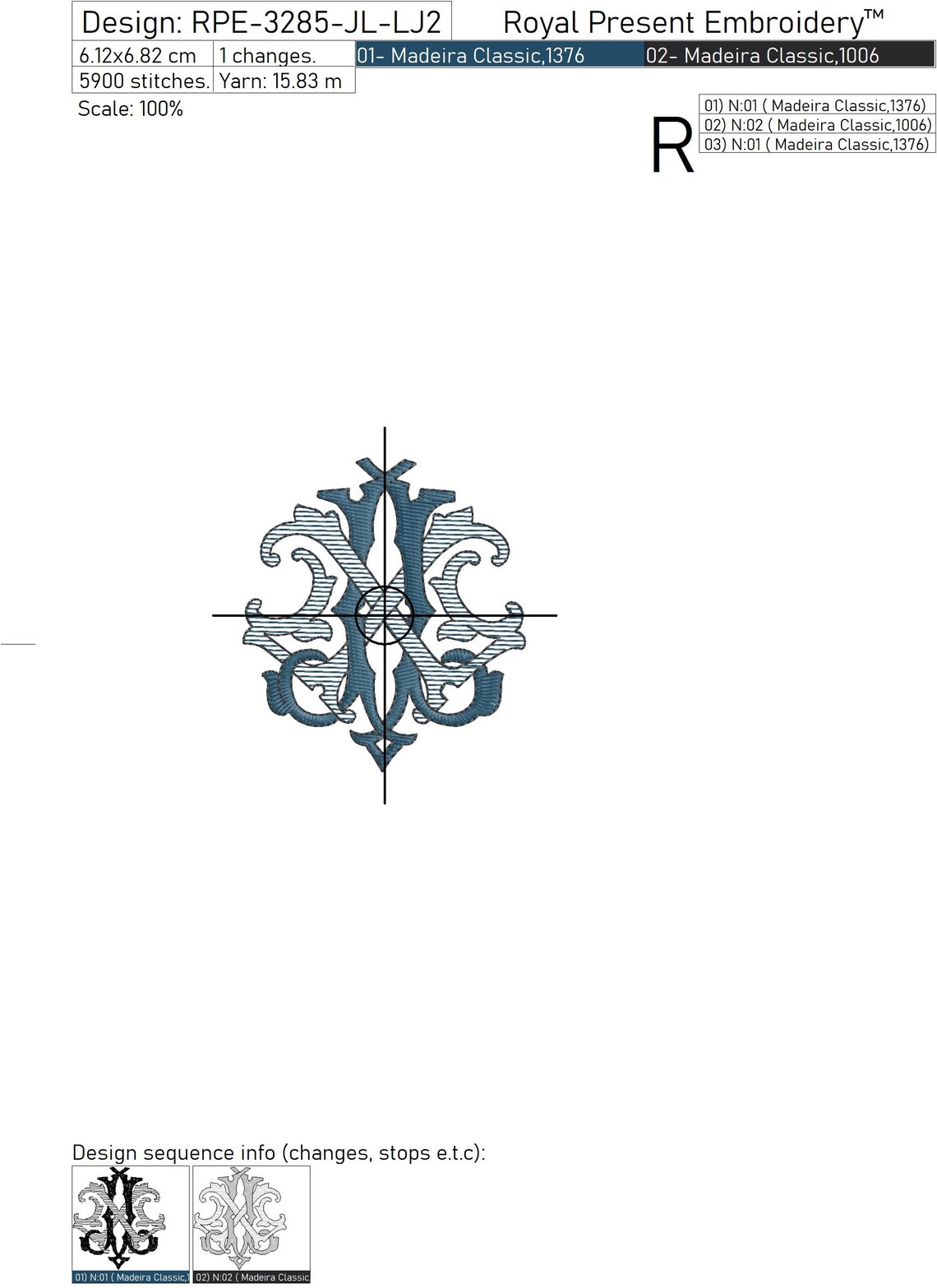 Monogram JL-LJ Machine Embroidery Design 2 Sizes - Etsy