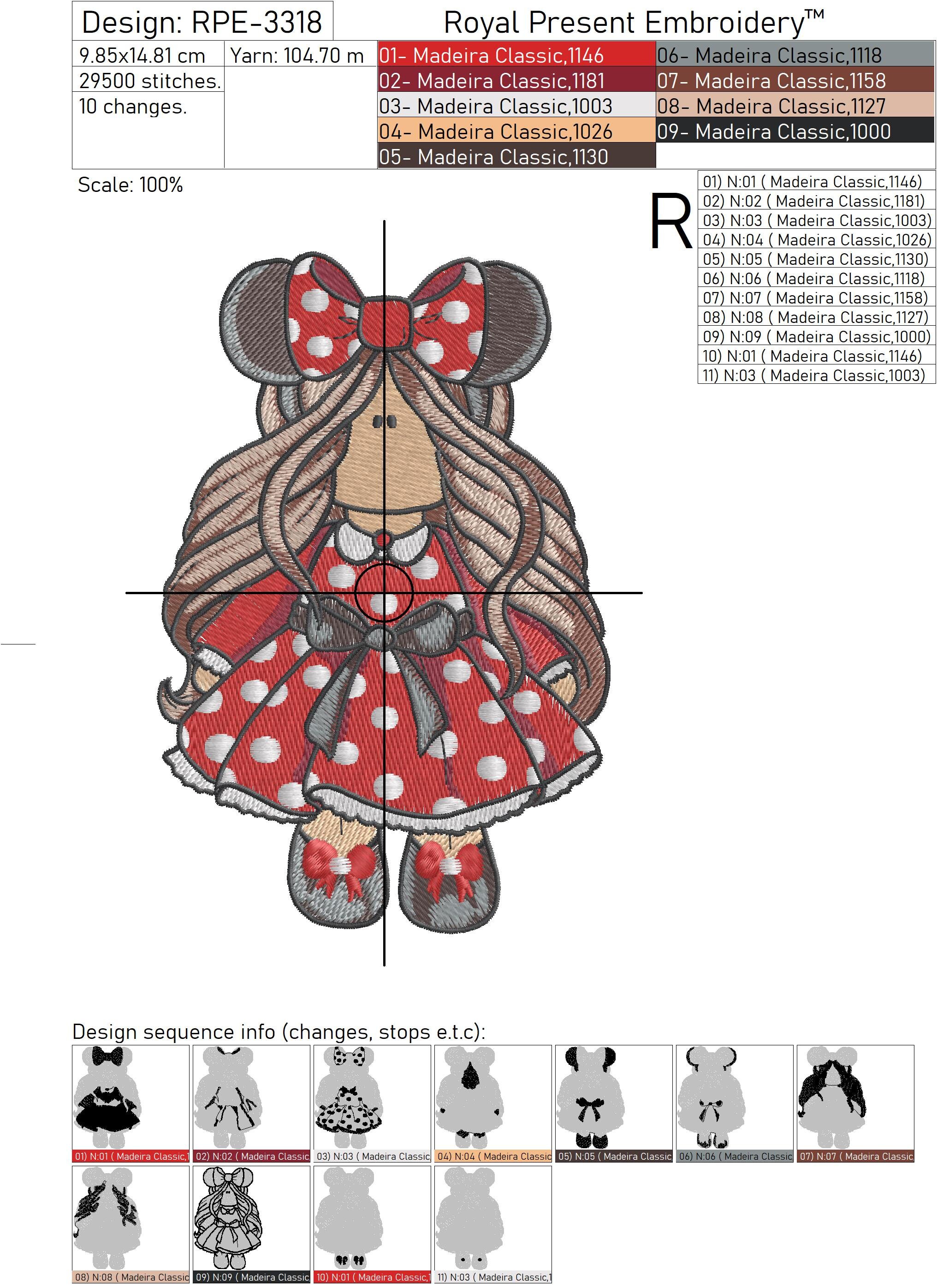 Mouse Tilda Doll Machine Embroidery Design - 4 Sizes - Etsy