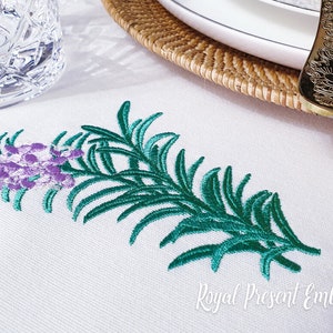 Rosemary Machine Embroidery Design - 2 Sizes - Etsy