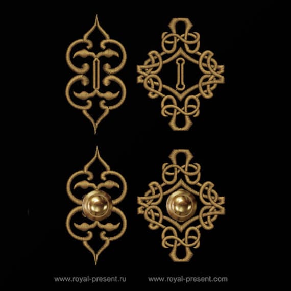 Buttonholes Machine Embroidery Designs | Etsy