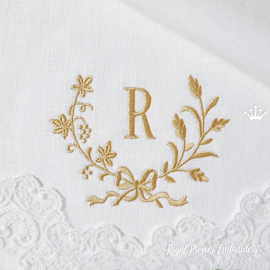 Easter Monogram Frame Machine Embroidery Design - 3 Sizes - Etsy