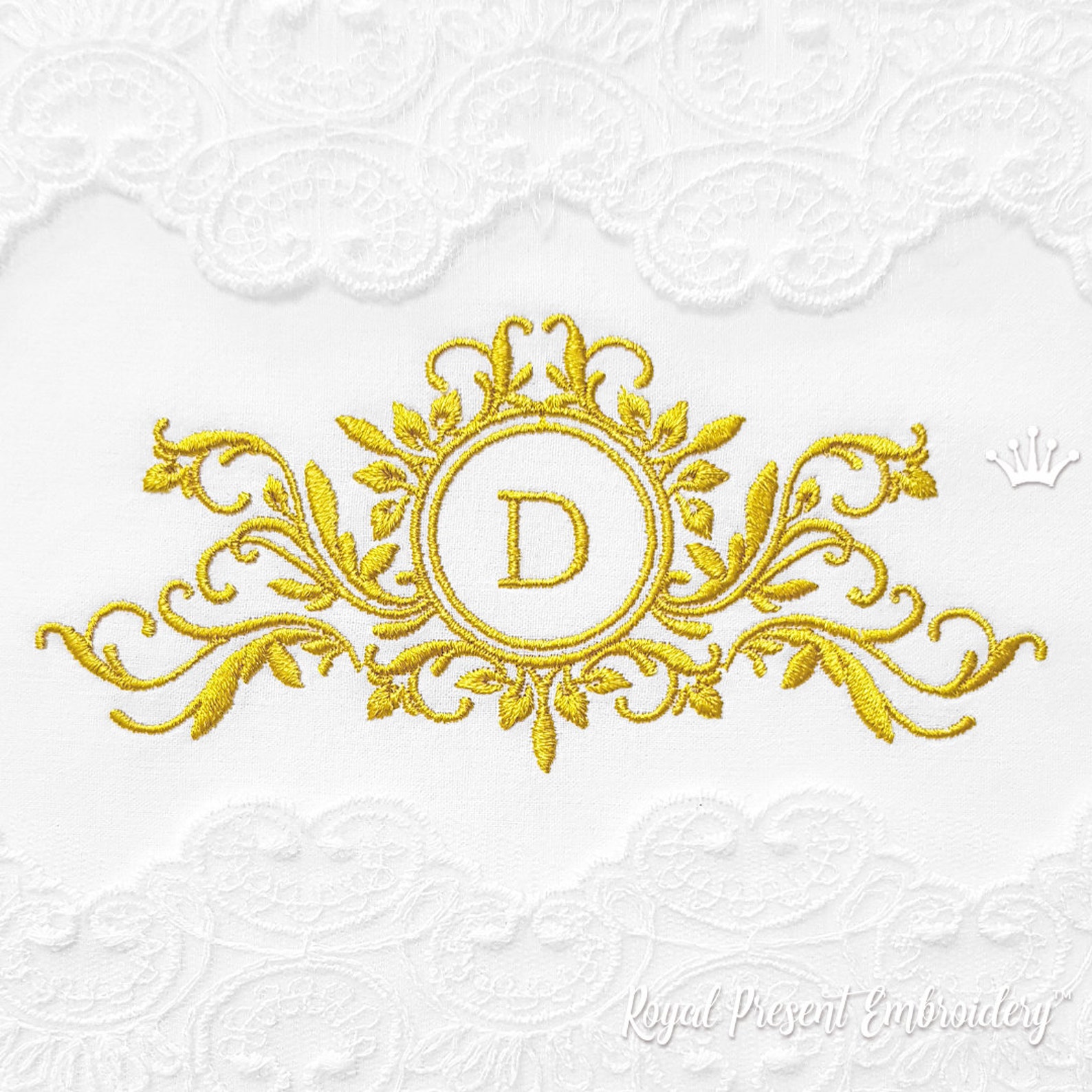 Monogram Frame Digital Embroidery Pattern 6 Sizes - Etsy