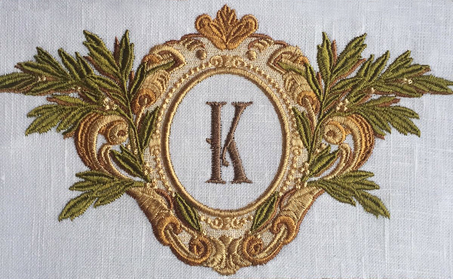 Vintage Monogram Blank Machine Embroidery Design - Etsy
