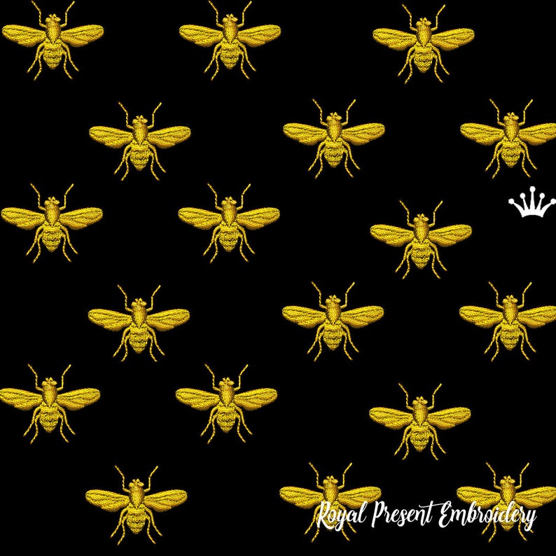 Napoleonic Bee Machine Embroidery Design - Etsy Australia
