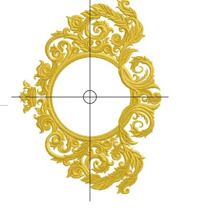 Vintage Baroque Frame Machine Embroidery Design - 4 Sizes - Etsy