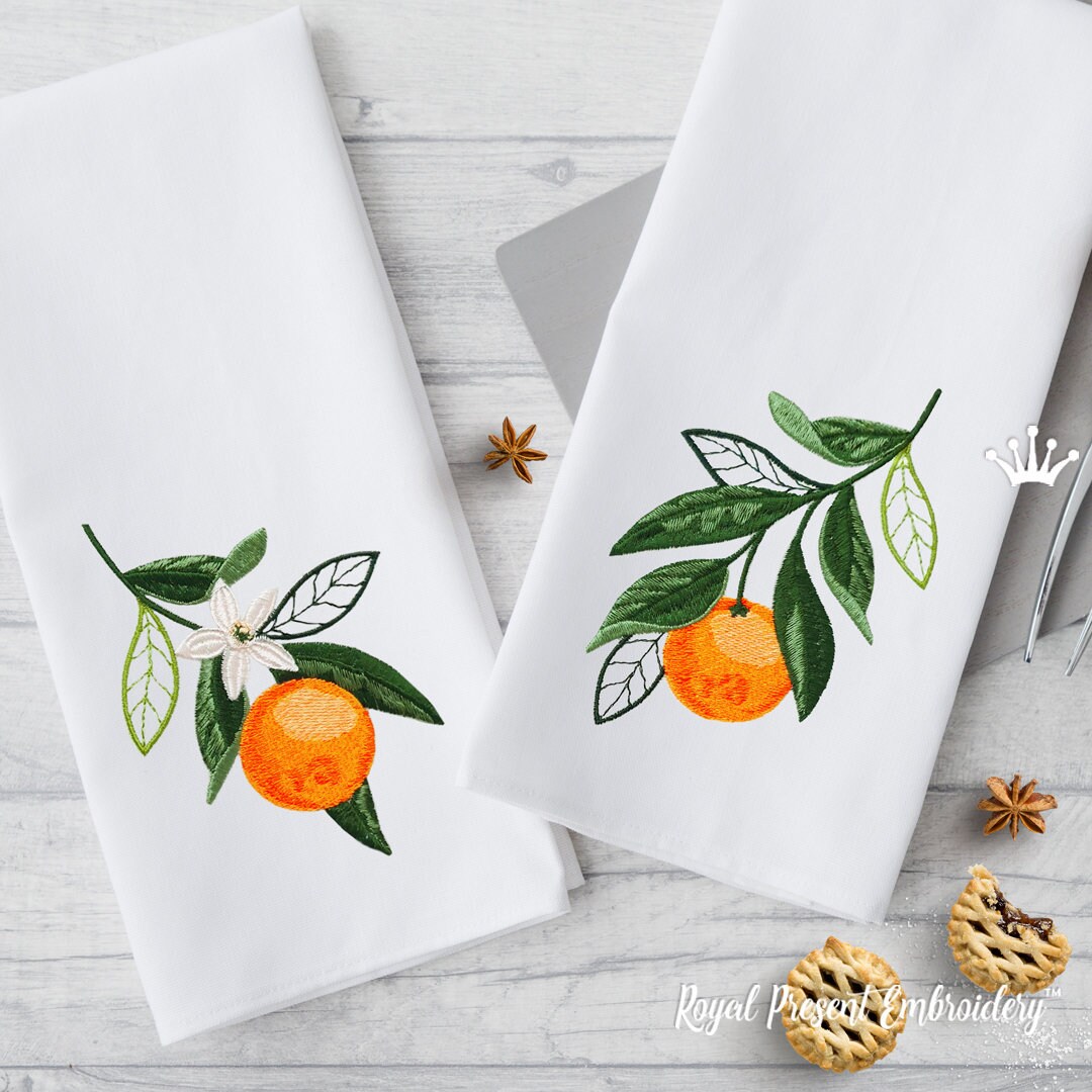 Oranges Machine Embroidery Designs - 3 Sizes - Etsy