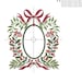 Christmas Monogram Frame Machine Embroidery Design - 4 Sizes - Etsy