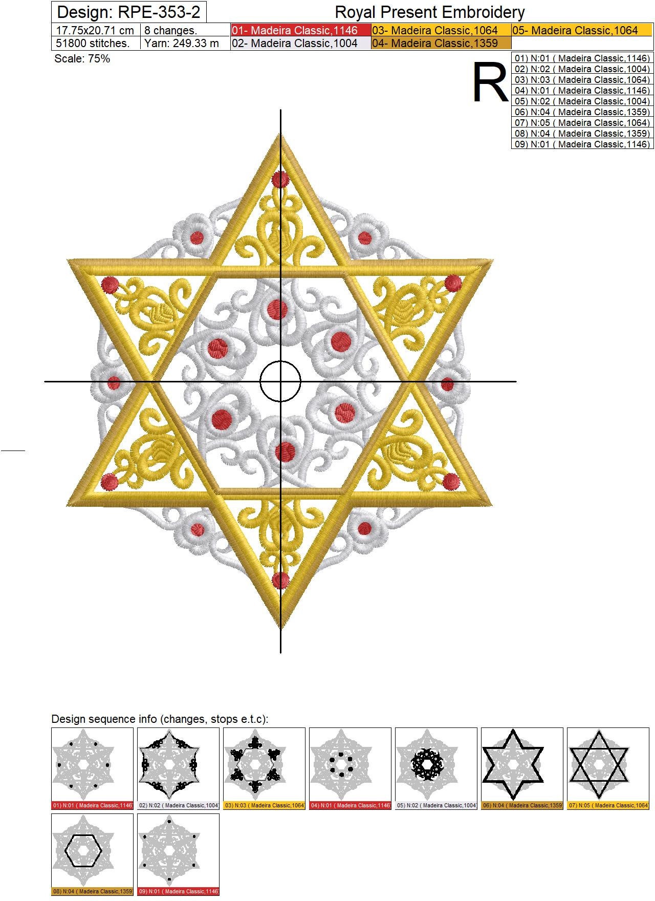 Machine Embroidery Design Star of David - 2 Sizes - Etsy