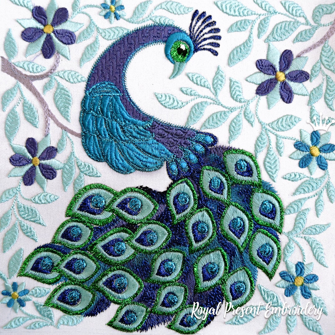 Peacock Embroidery Designs Hand Embroidery