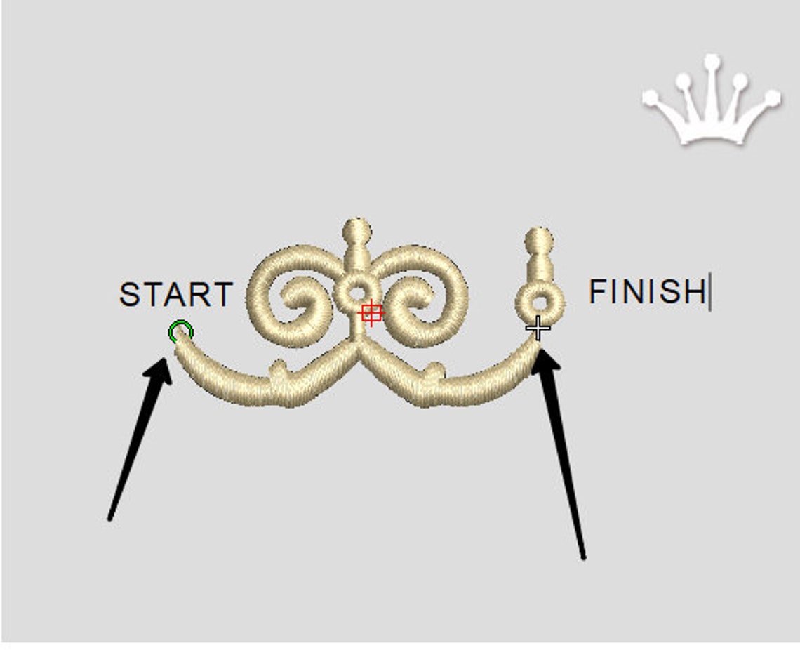 Classic Border Machine Embroidery Design 2 Sizes - Etsy