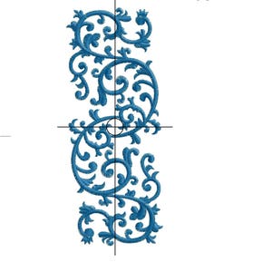 Blue Infinity Border Machine Embroidery Design - 2 Sizes - Etsy