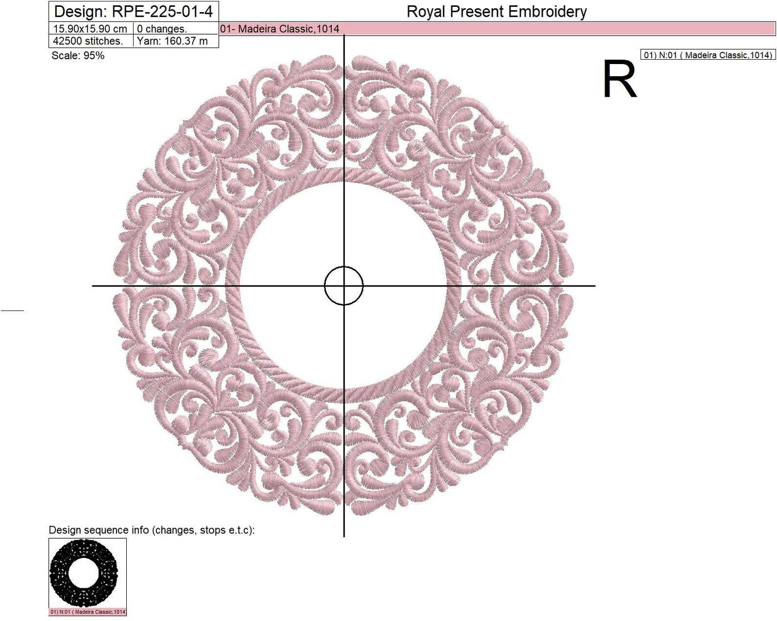 Round Floral Frame Machine Embroidery Design - 4 Sizes - Etsy