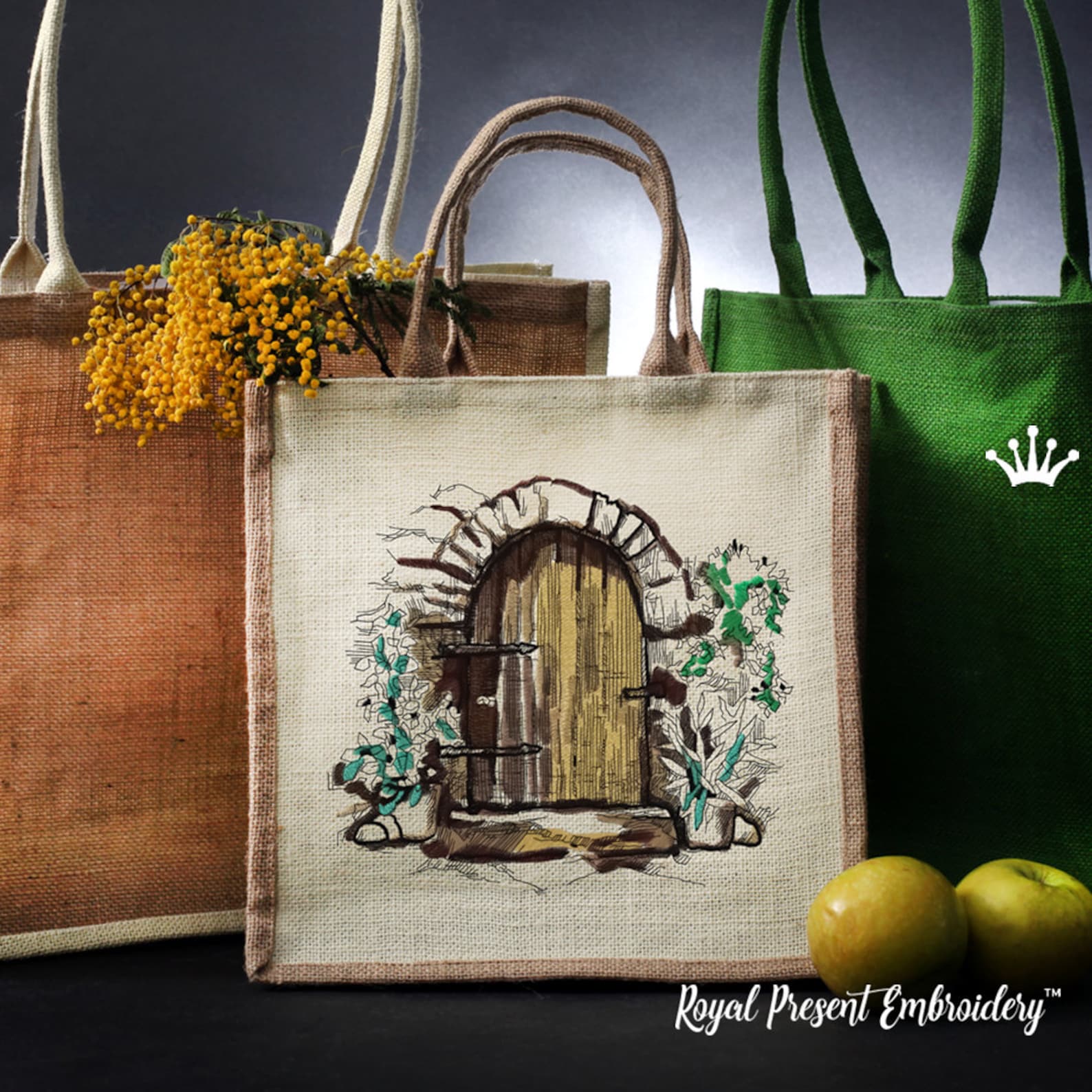 Antique Door Machine Embroidery Design 8 Sizes - Etsy