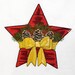Christmas Star With Bow Machine Embroidery Design in 4 Sizes - Etsy