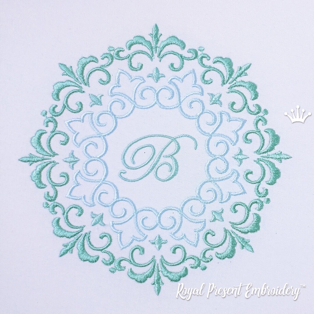 Frame in Eastern Style Machine Embroidery Design - 4 Sizes - Etsy