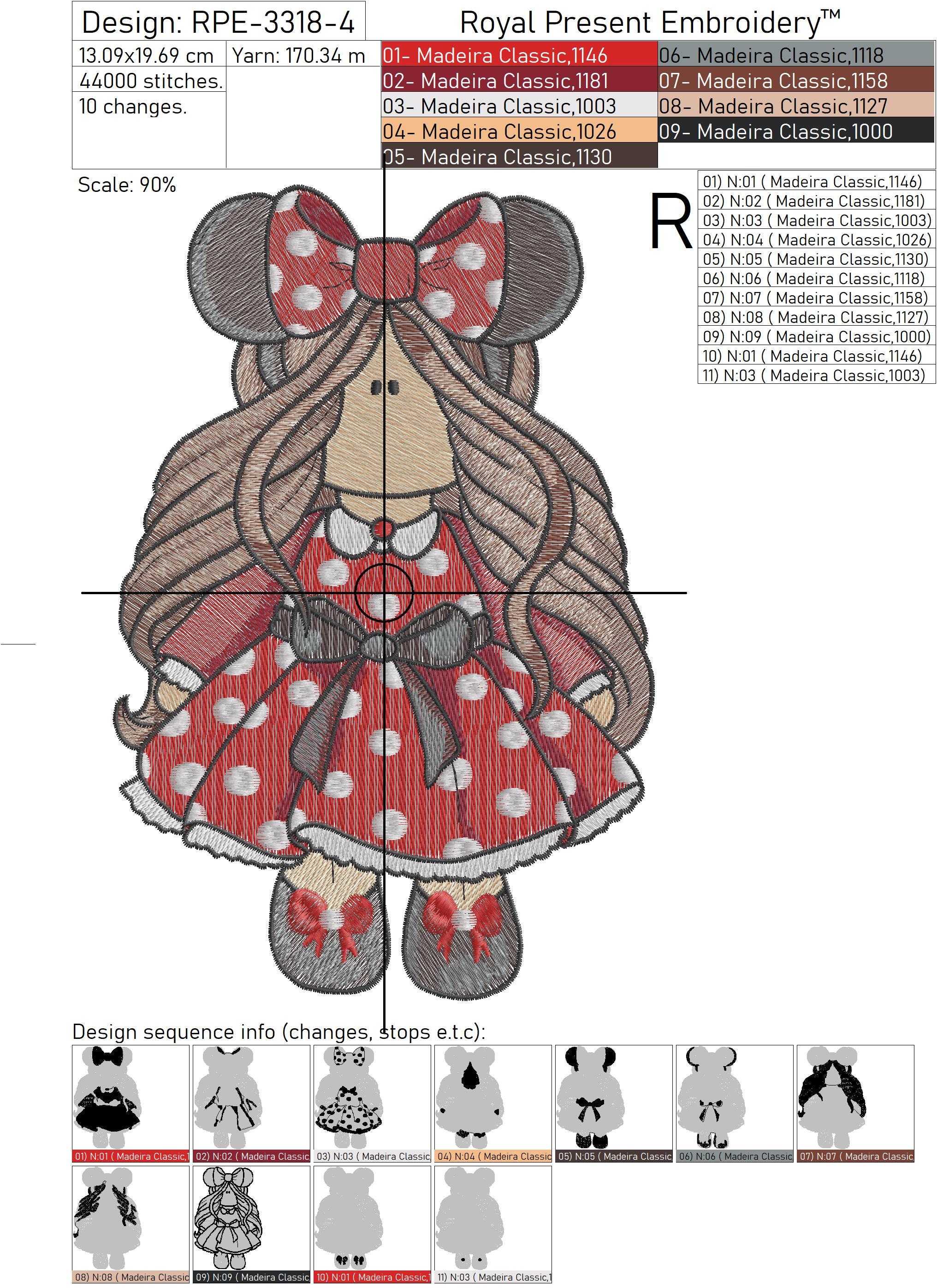 Mouse Tilda Doll Machine Embroidery Design - 4 Sizes - Etsy