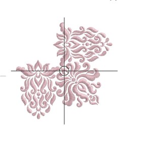 Damascus Corner Machine Embroidery Design - Etsy