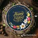 Spring Wreath Machine Embroidery Design - 3 Sizes - Etsy