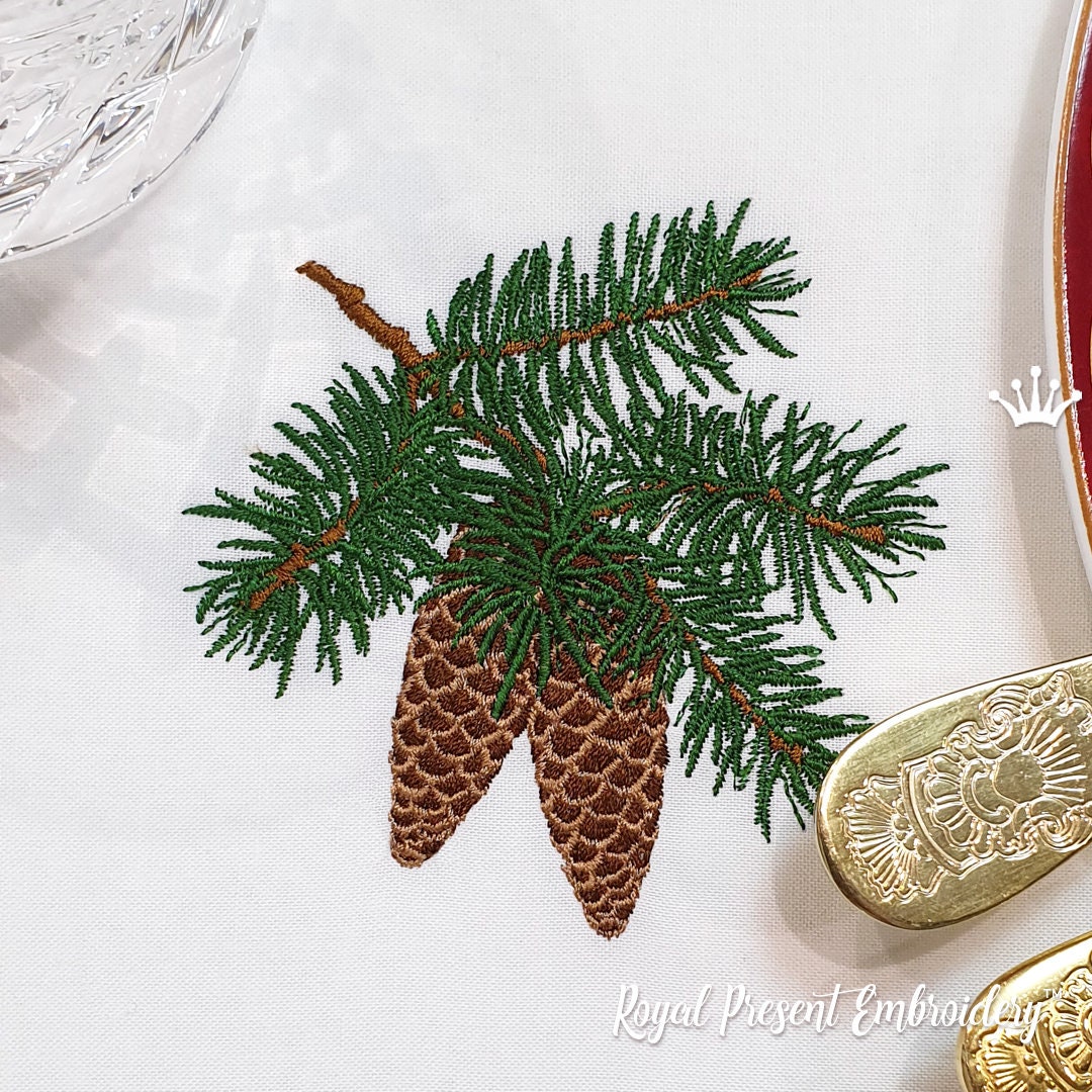 Cones Machine Embroidery Design - 2 Sizes - Etsy