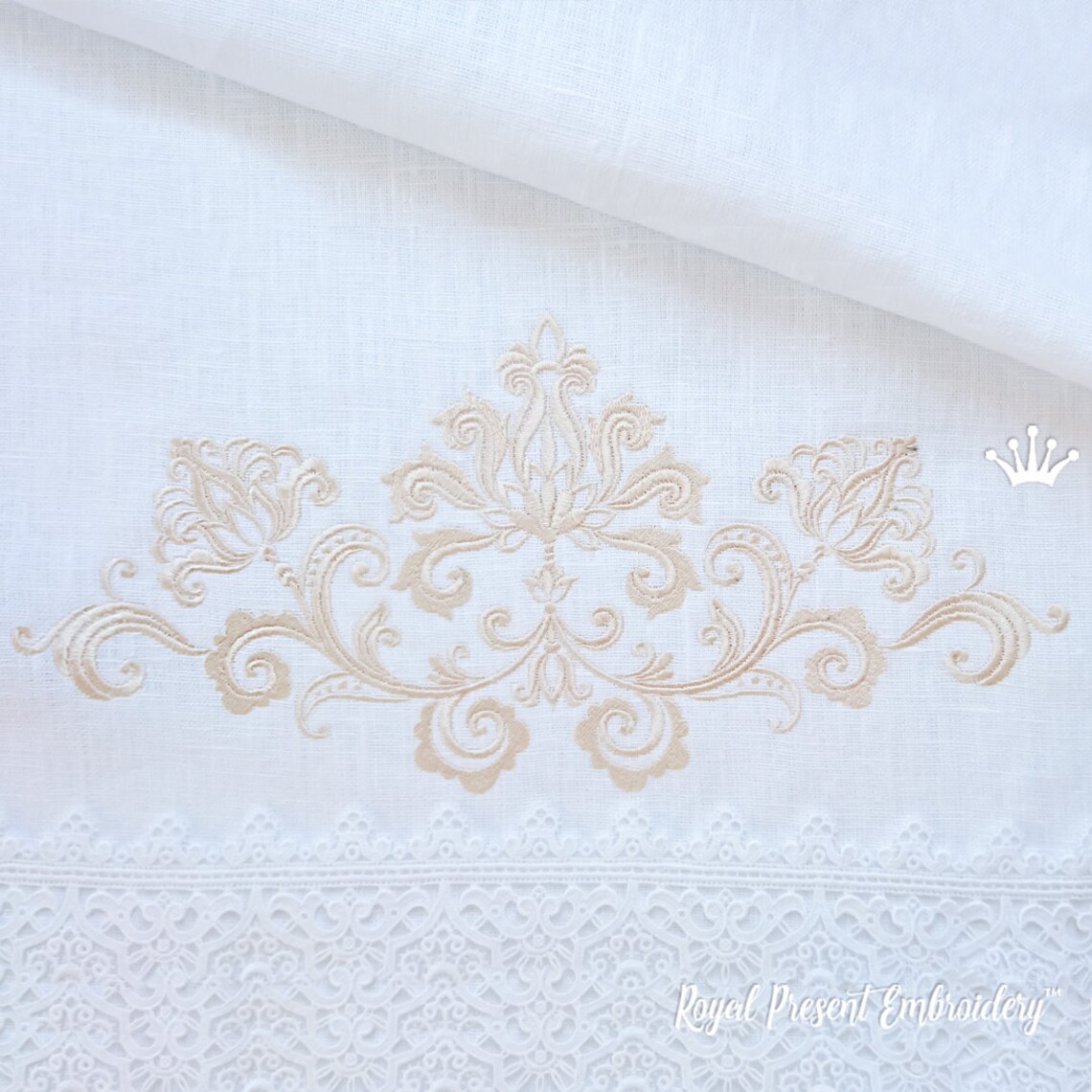 Vintage Elegant Decor Machine Embroidery Design 2 Sizes - Etsy