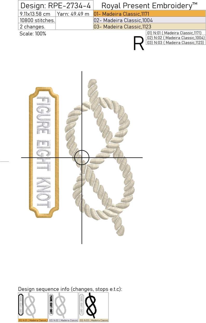 Set of Nautical Rope Knots Machine Embroidery Designs - Etsy