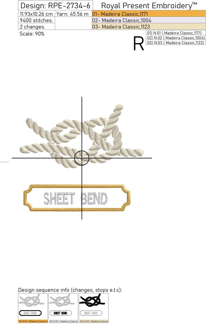 Set of Nautical Rope Knots Machine Embroidery Designs - Etsy