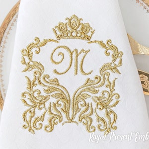 Machine Embroidery Design Royal Graceful Frame - 2 Sizes - Etsy