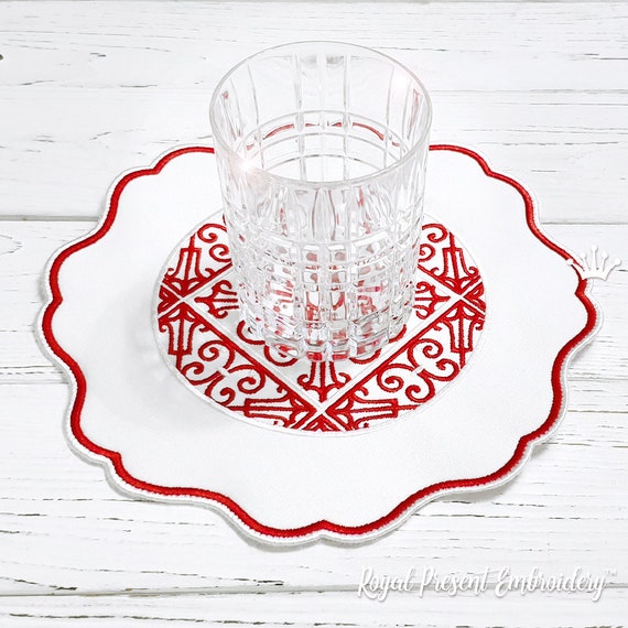 Andalusian in the Hoop Table Placemat Embroidery Design 11 - Etsy