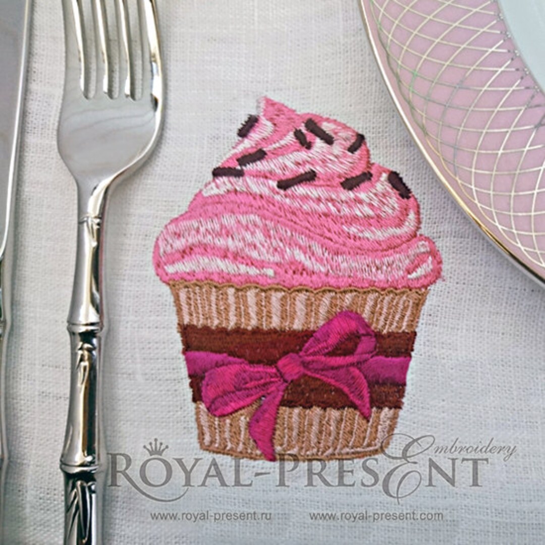 Cupcake Machine Embroidery Design - Etsy