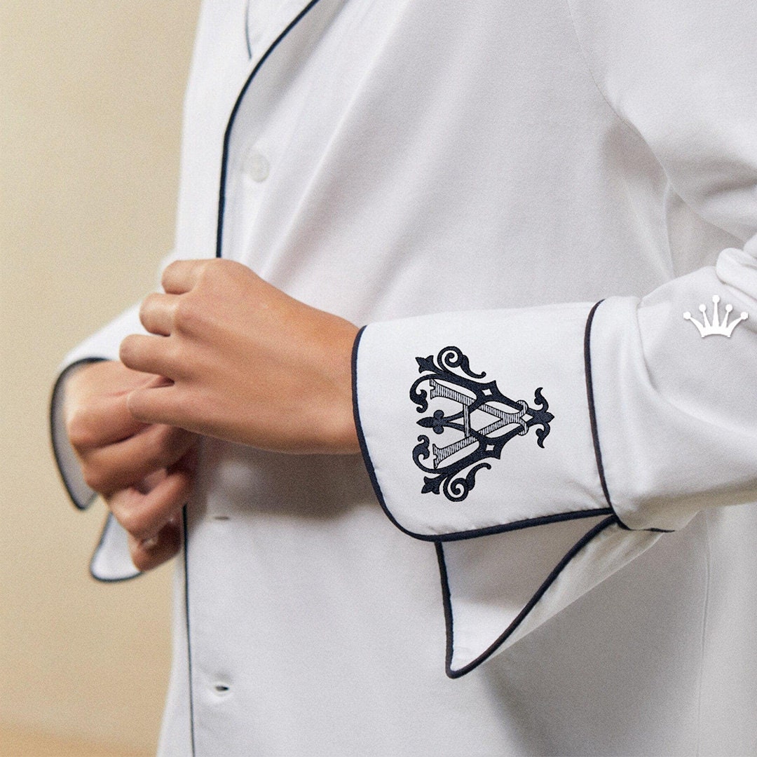 Monogram AA Machine Embroidery Design - 2 Sizes - Etsy