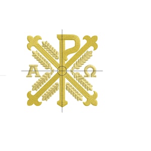 Christogram Machine Embroidery Design - Etsy