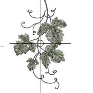 Grape Leaf Machine Embroidery Design - Etsy
